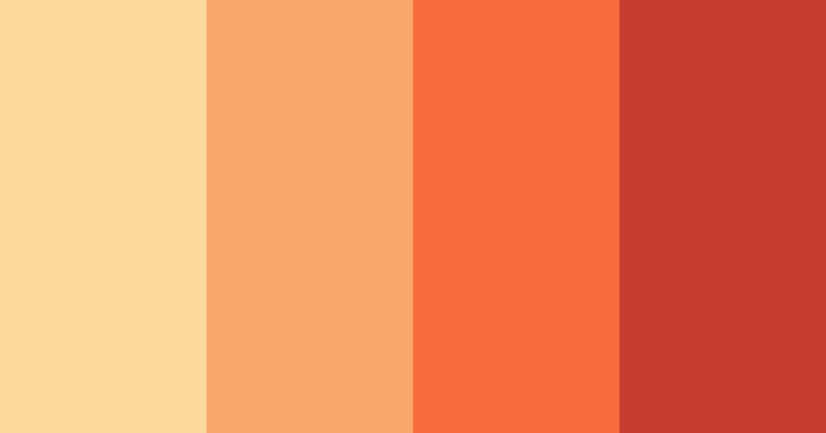 Orange Sunset Light Color Palette - ColorDrop