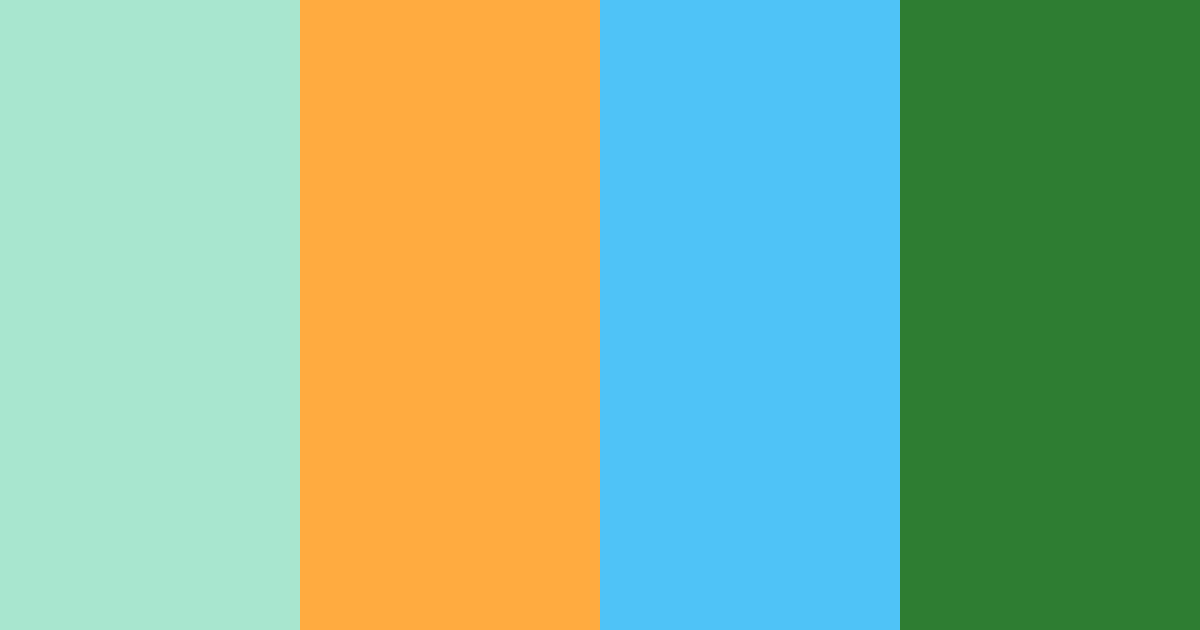 Bright Blue Color Palette - ColorDrop