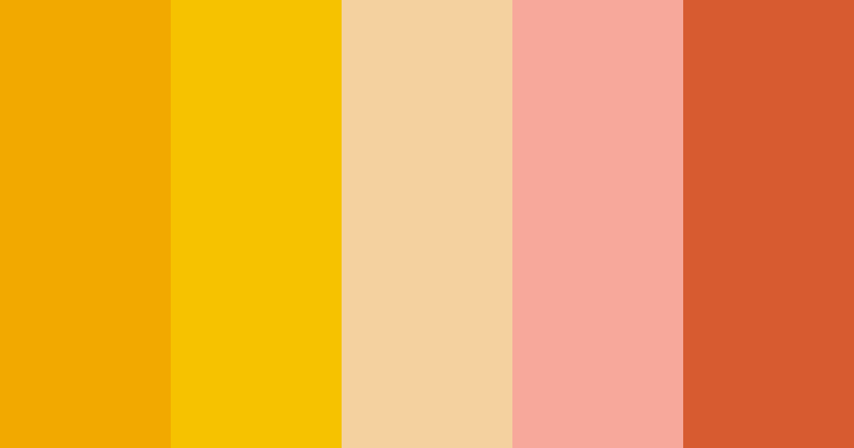 Sunset Orange Color Palette - ColorDrop