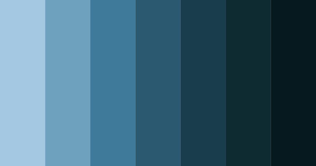 Persian Blue Depths Color Palette - ColorDrop