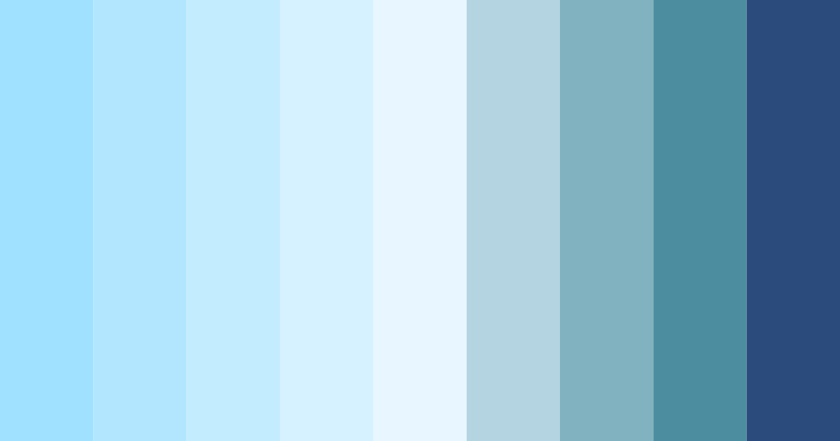 Light Blue Color Palette - ColorDrop