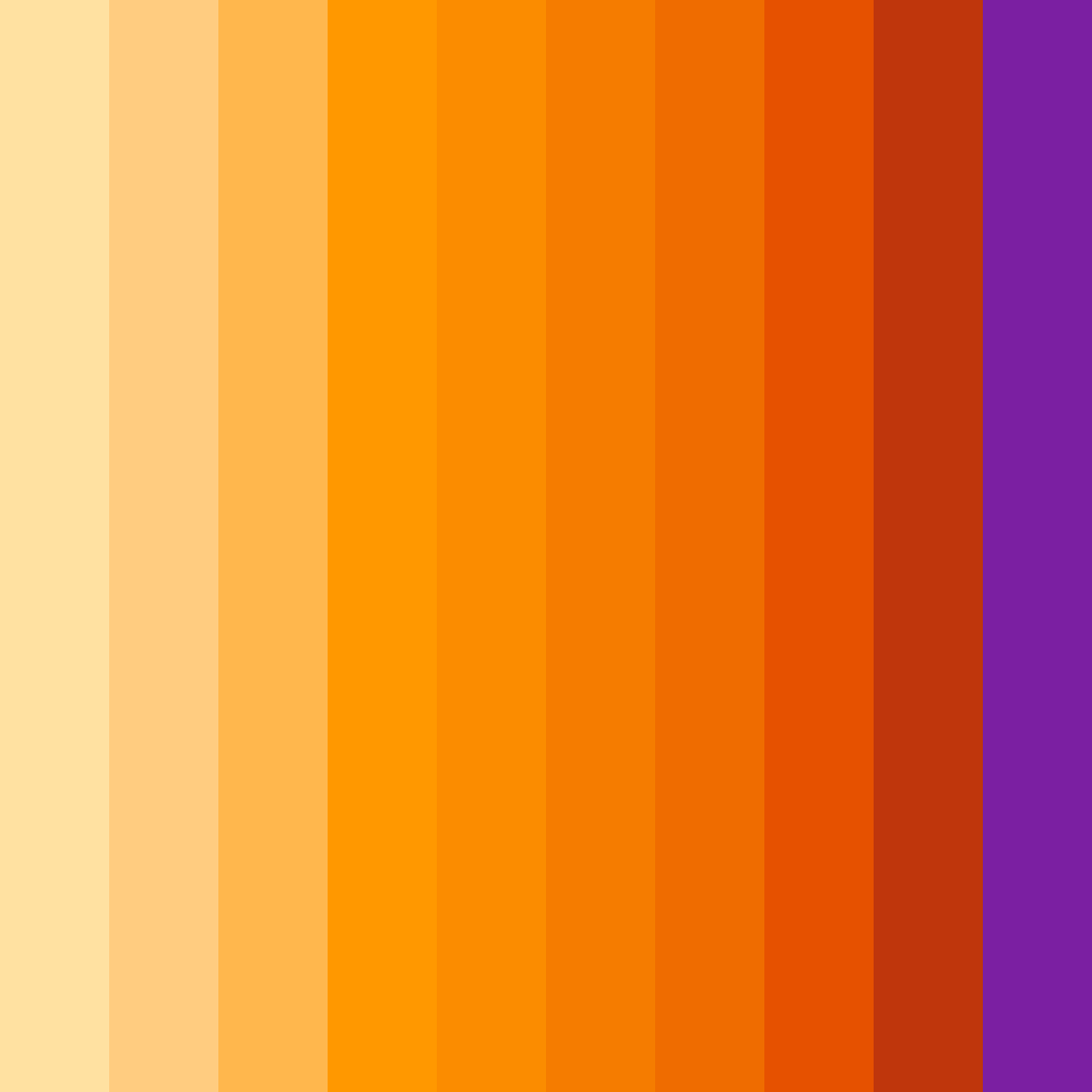 Orange Sunset Color Palette - ColorDrop
