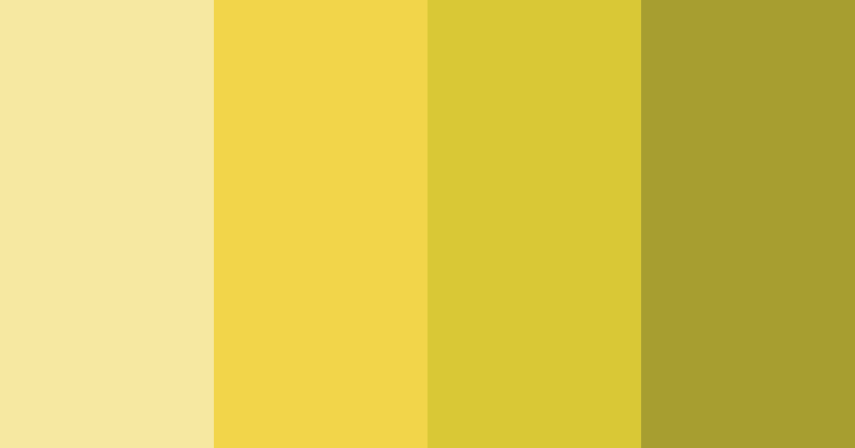 Yellow Banana Color Palette - ColorDrop