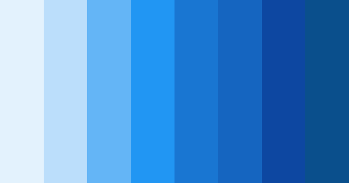 Shades of Blue Color Palette - ColorDrop