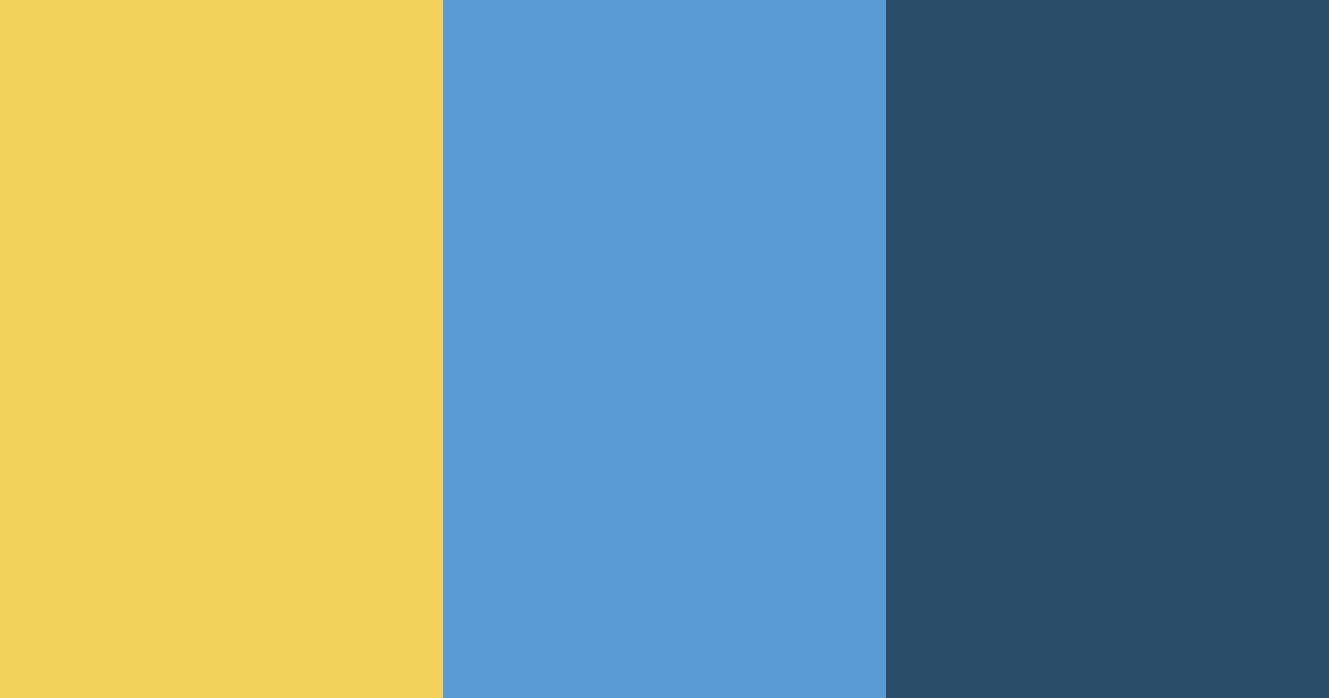 Blue Yellow Delight Color Palette - ColorDrop
