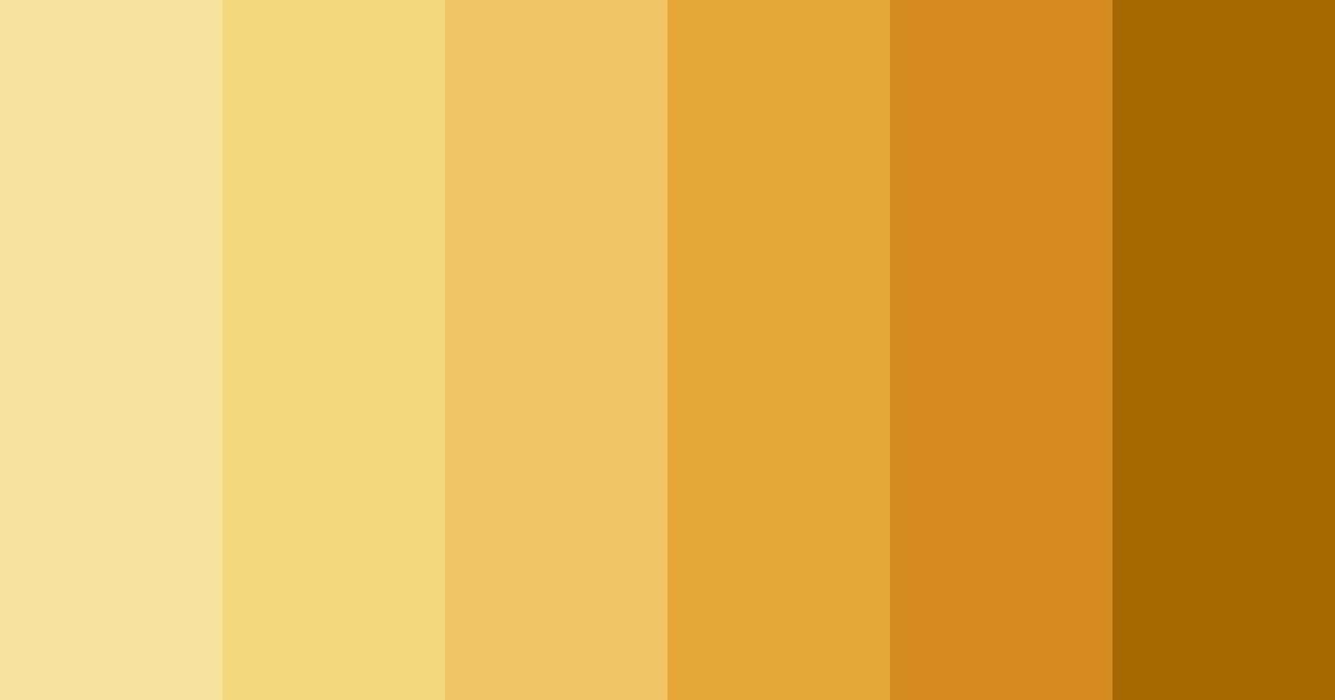 Golden Sunshine Color Palette - ColorDrop