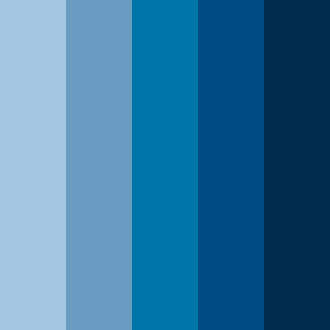 Shades of Blue Color Palette - ColorDrop