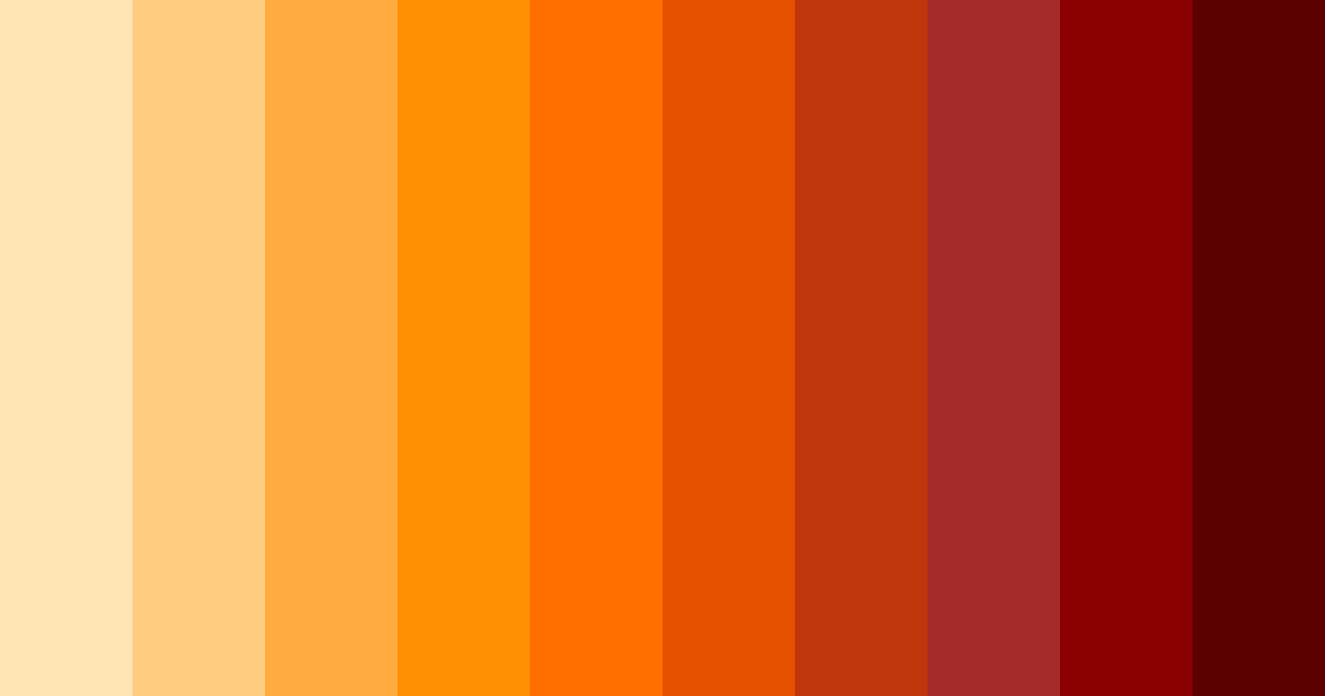 Warm Sunset Color Palette - ColorDrop