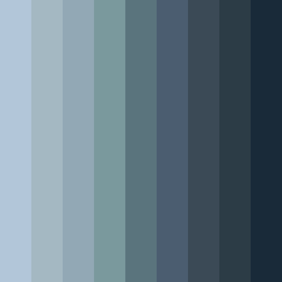 Shades of Blue Color Palette - ColorDrop