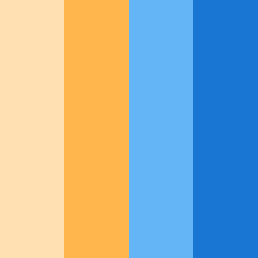 Orange and Blue Harmony Color Palette - ColorDrop