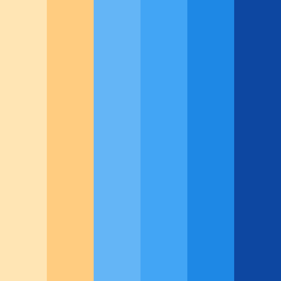 Orange Blue Breeze Color Palette - ColorDrop