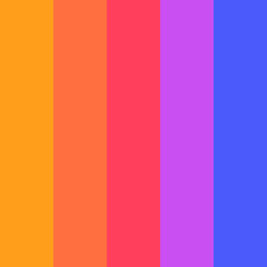 Rainbow Burst Color Palette - ColorDrop