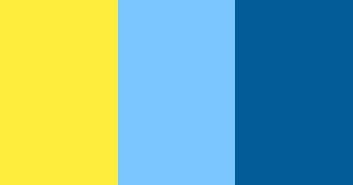 Blue Yellow Harmony Color Palette - ColorDrop