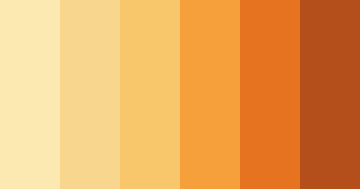 Orange Sunset Color Palette - ColorDrop