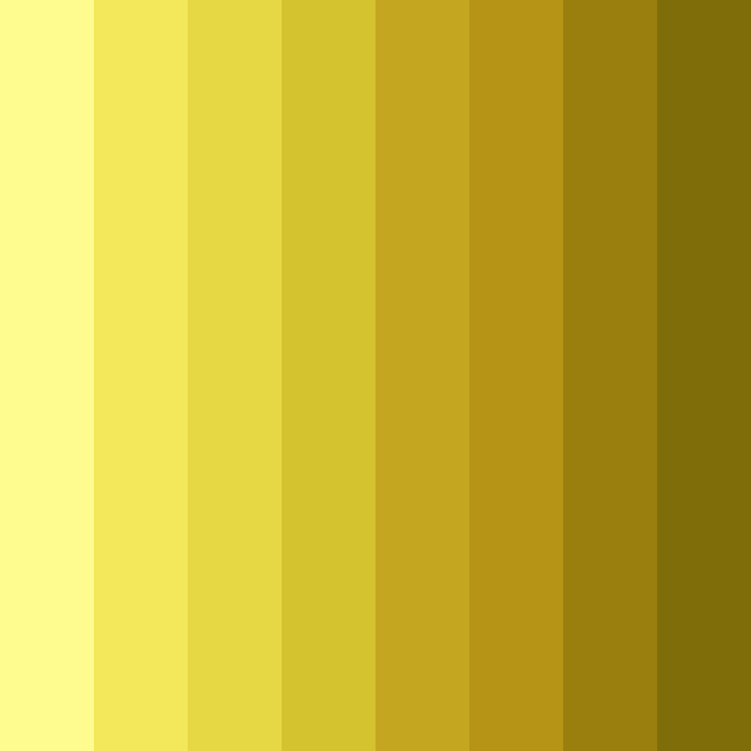 Bright Yellow Color Palette - ColorDrop