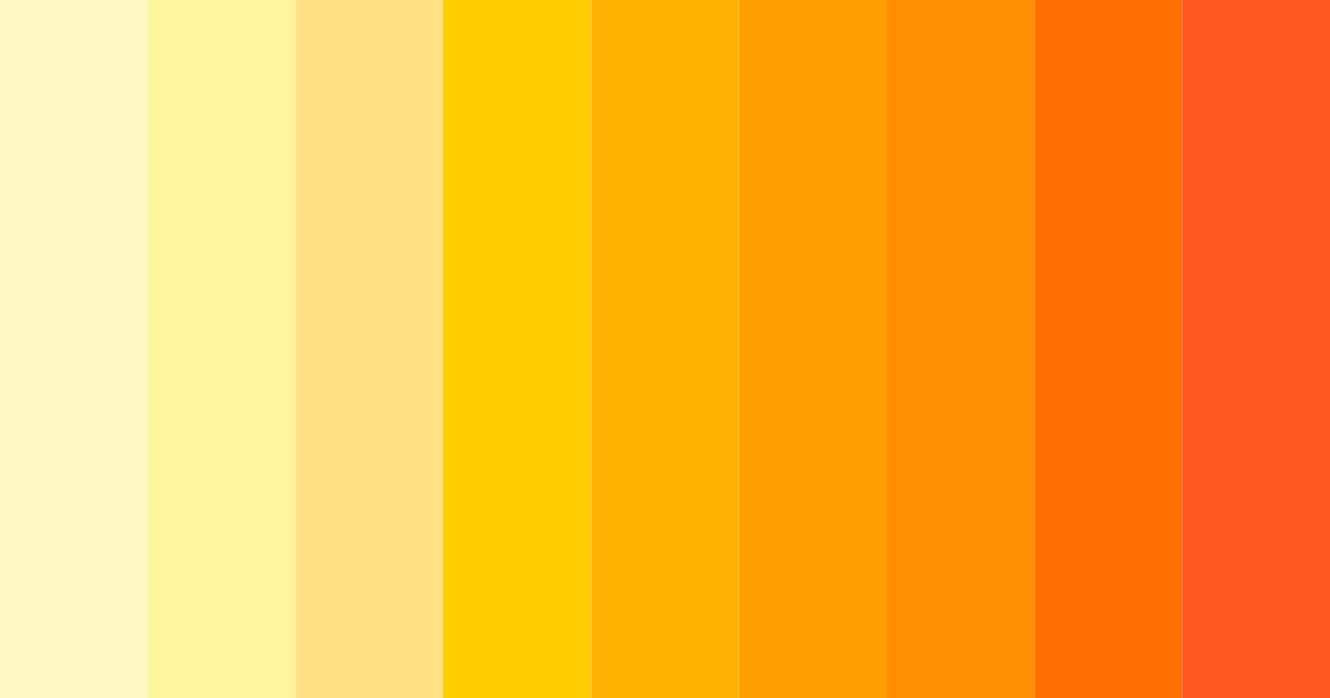 Sunny Citrus Burst Color Palette - ColorDrop