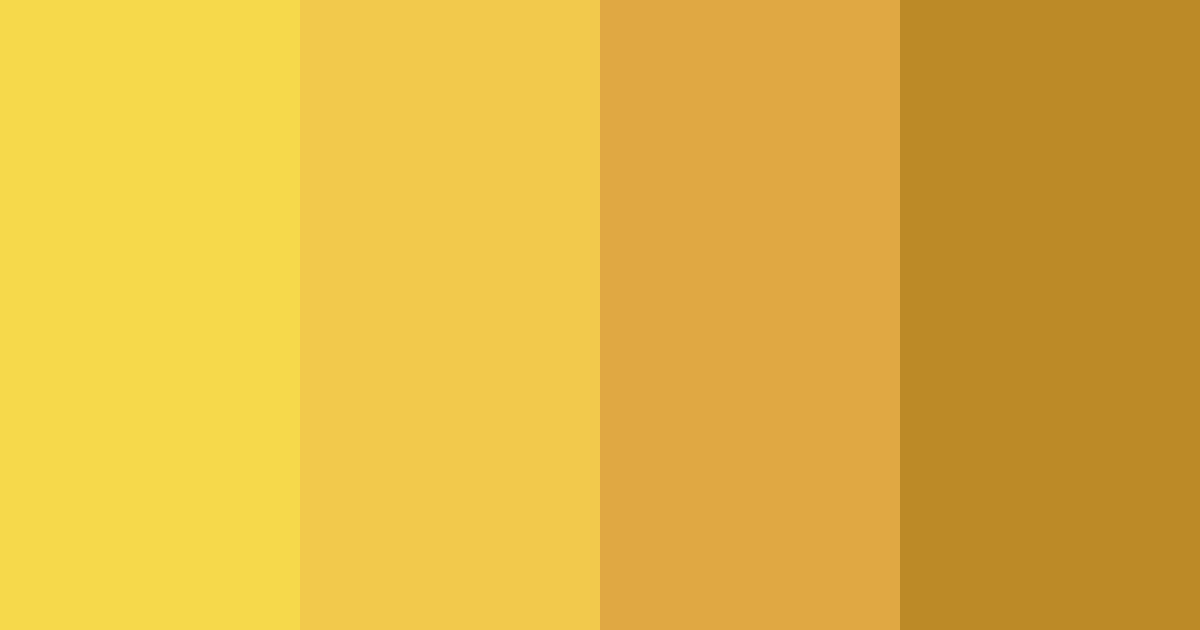 Golden Sunshine Color Palette - ColorDrop