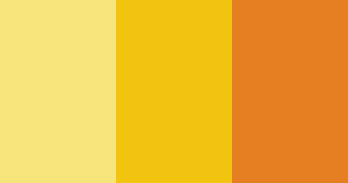 Opportunity Goldenrod Color Palette - ColorDrop