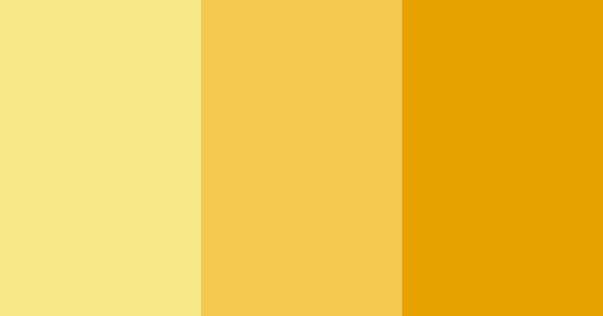 Yellow Sunshine Color Palette - ColorDrop