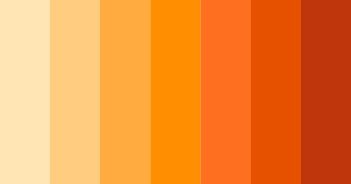 Citrus Sunset Color Palette - ColorDrop