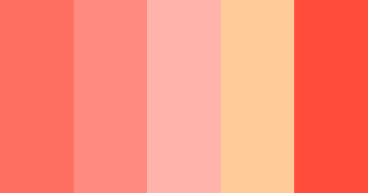 Coral Sunset Color Palette - ColorDrop