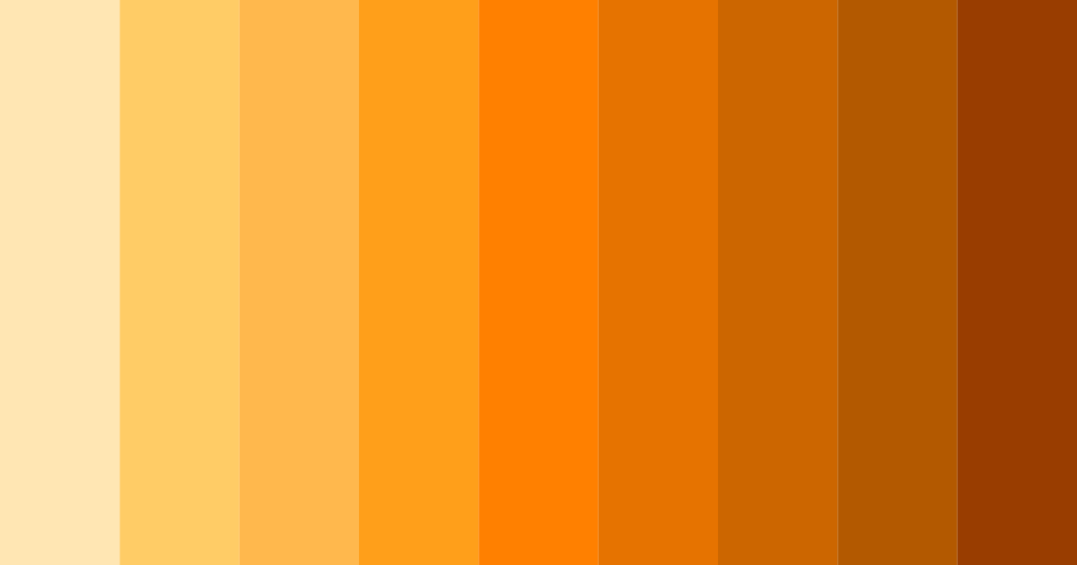Orange Sunset Color Palette - ColorDrop