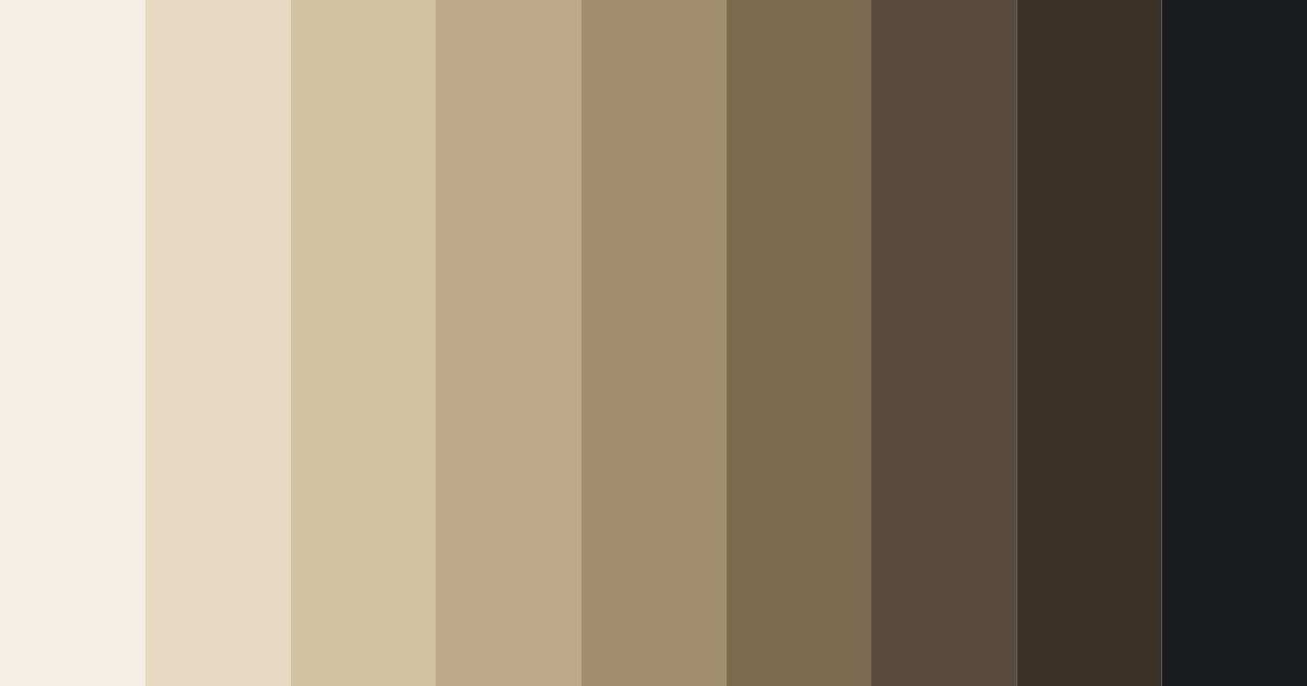 Shades of Beige Color Palette - ColorDrop