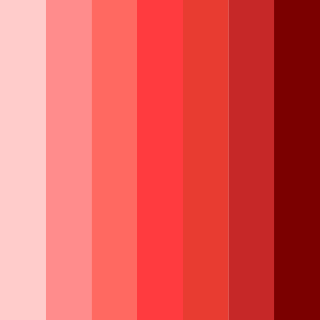 Bright Red Color Palette - ColorDrop