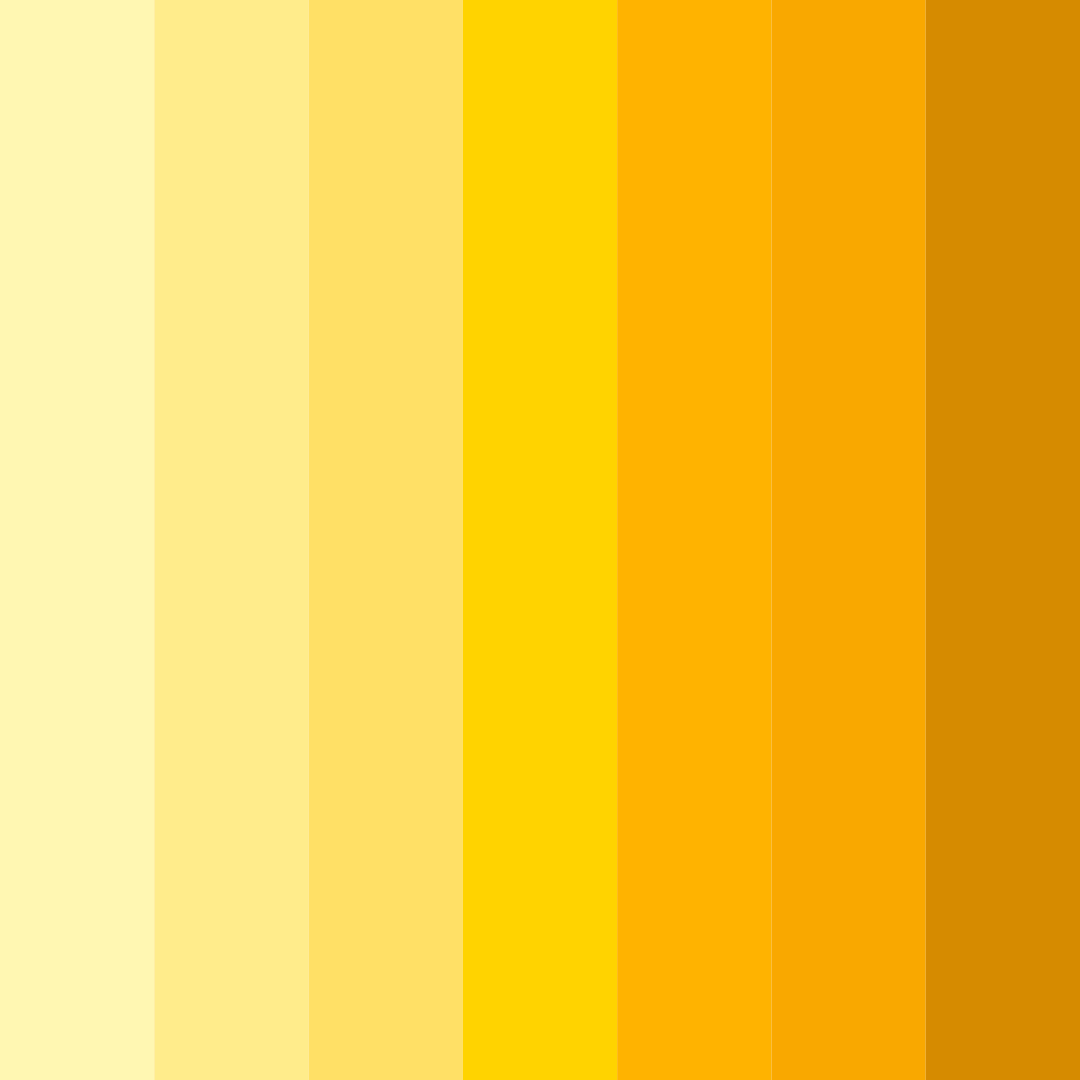 Bright Yellow Color Palette - ColorDrop