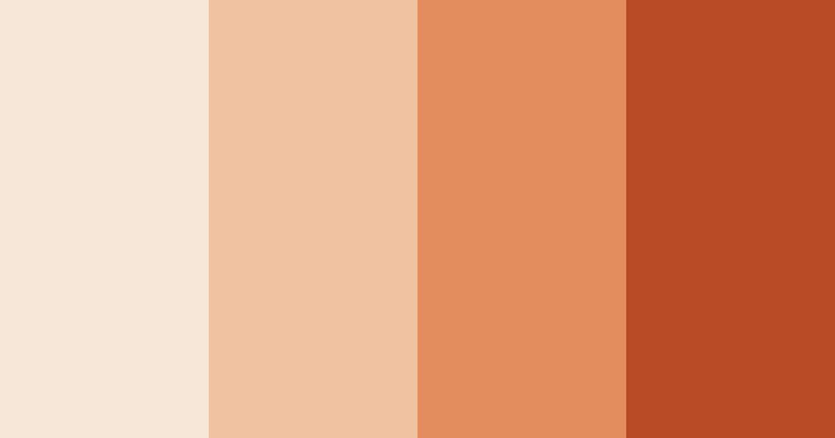 Warm Peach Color Palette - ColorDrop