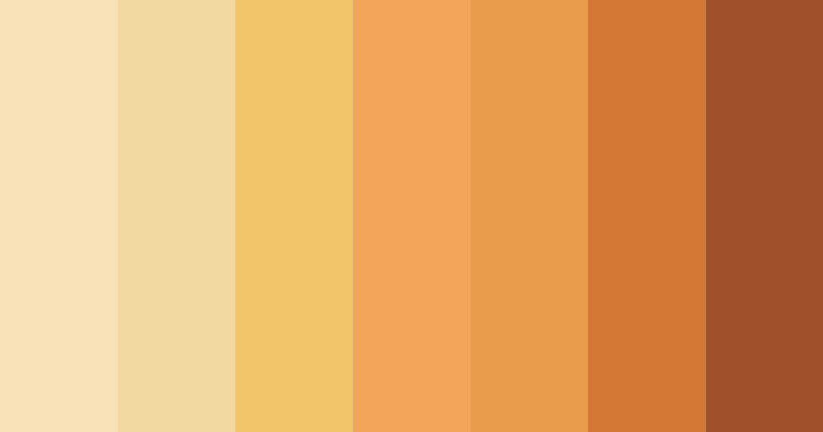 Shades of Yellow Color Palette - ColorDrop