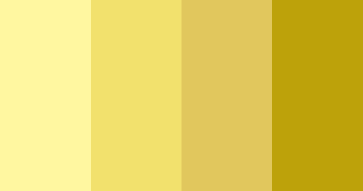 Golden Sunbeam Serenade Color Palette - ColorDrop