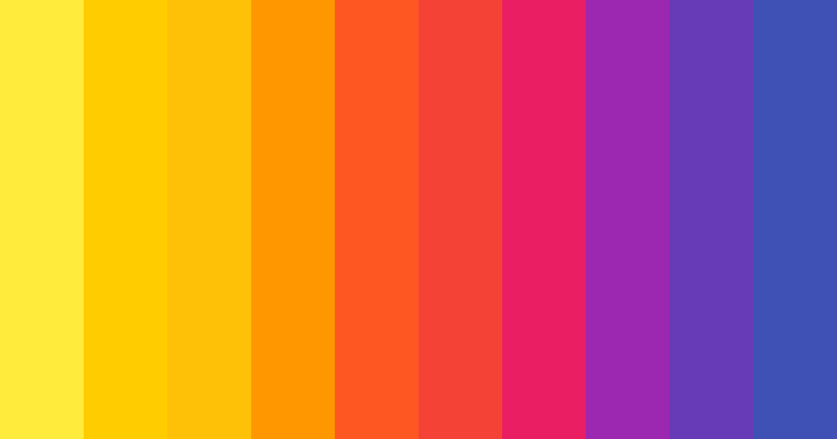Vibrant Yellow Color Palette - ColorDrop