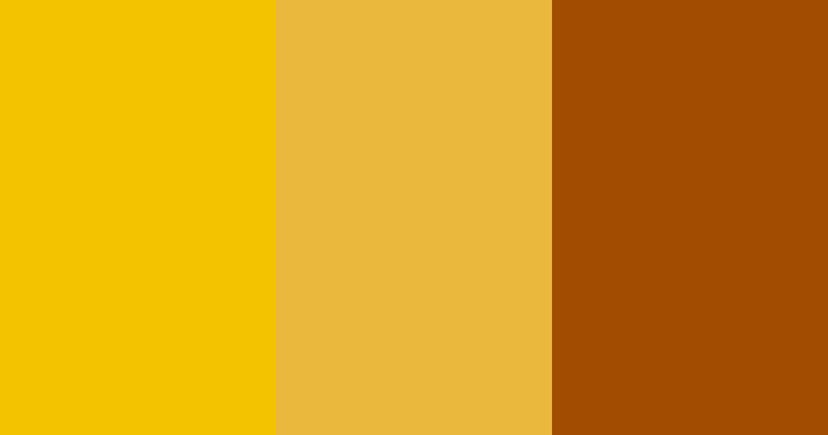 Golden Dynamo Color Palette - ColorDrop