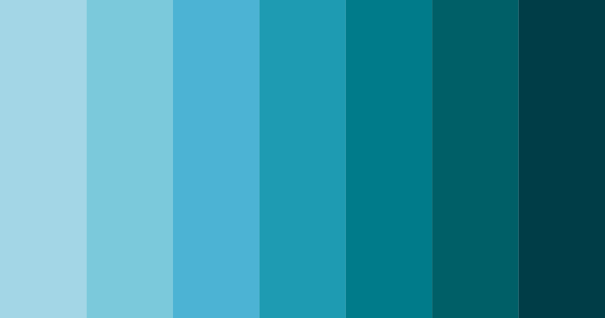 Blue Ocean Serenity Color Palette - ColorDrop