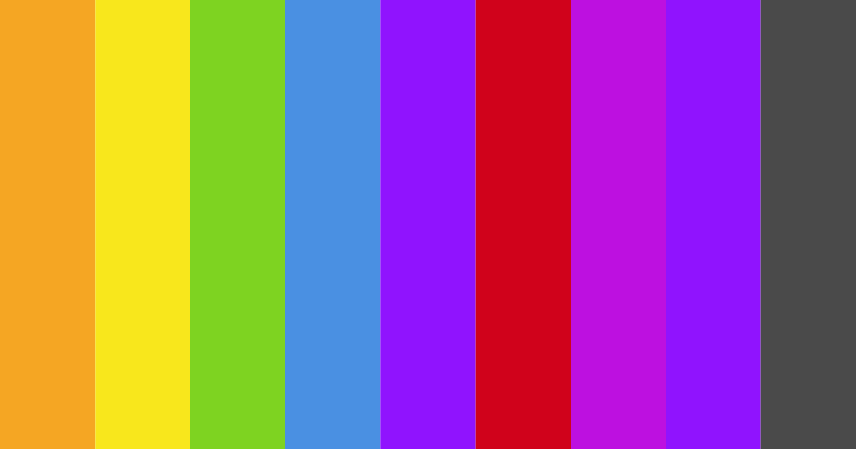 Neon Fusion Color Palette - ColorDrop