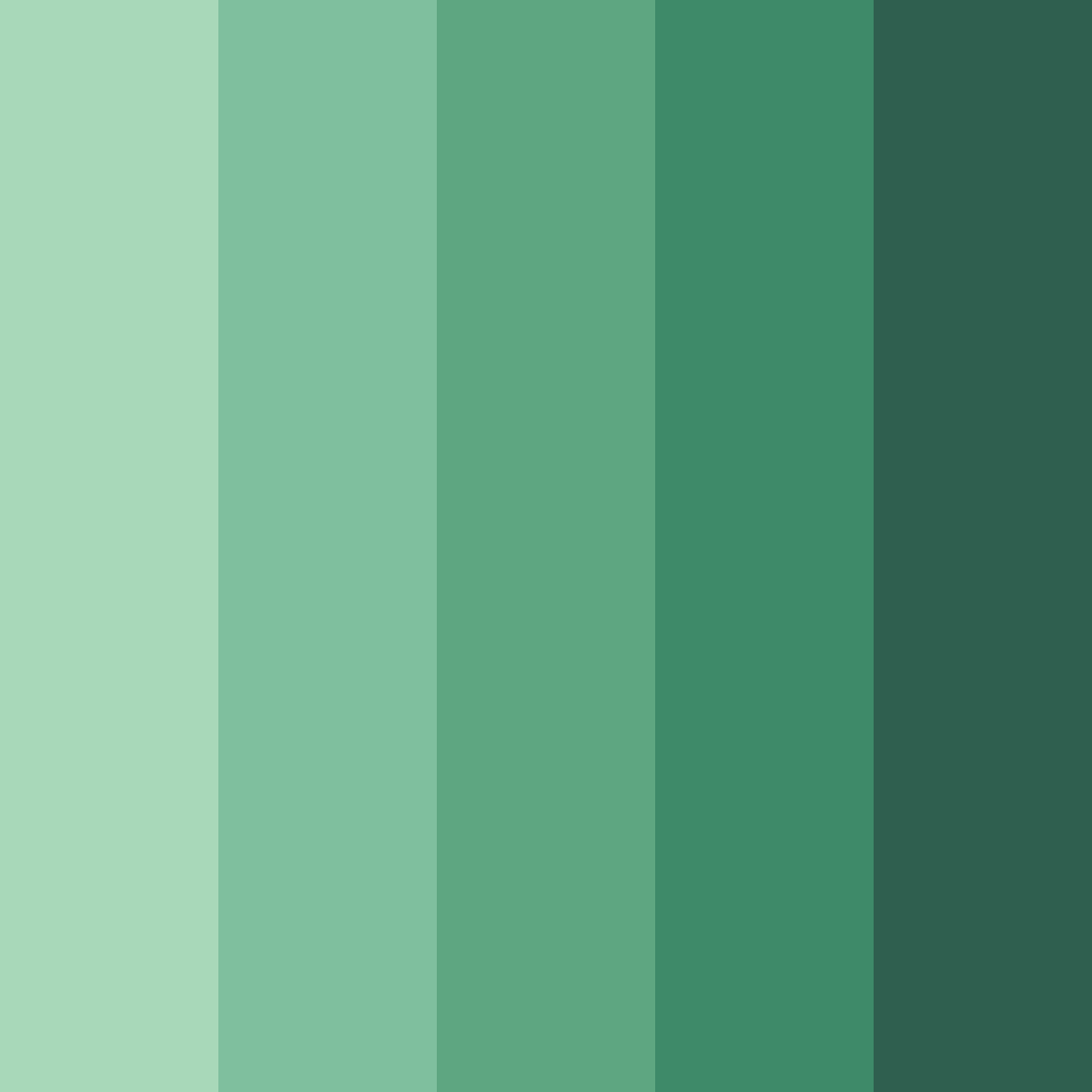 Shades of Green Color Palette - ColorDrop