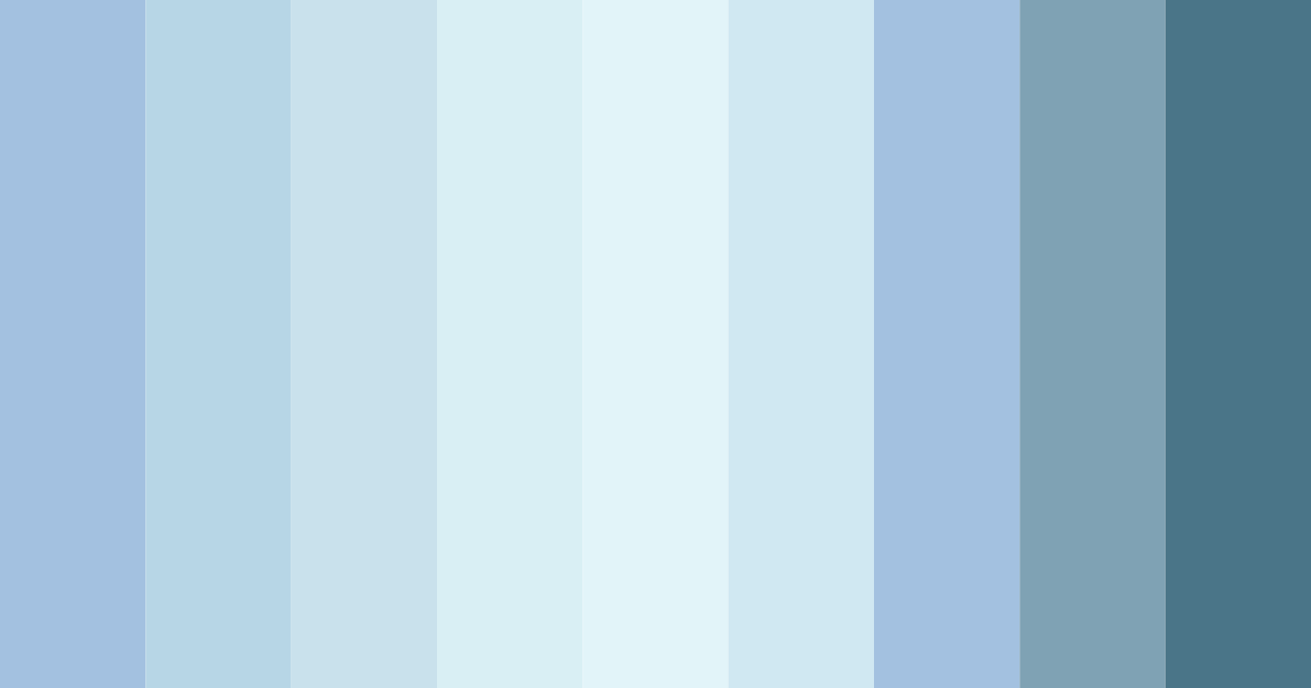 Serene Skyfall Color Palette - ColorDrop