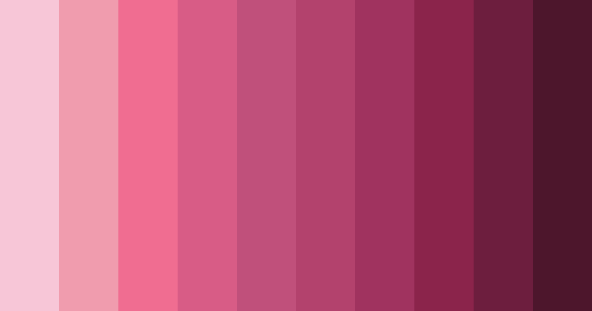 Shades of Red Color Palette - ColorDrop