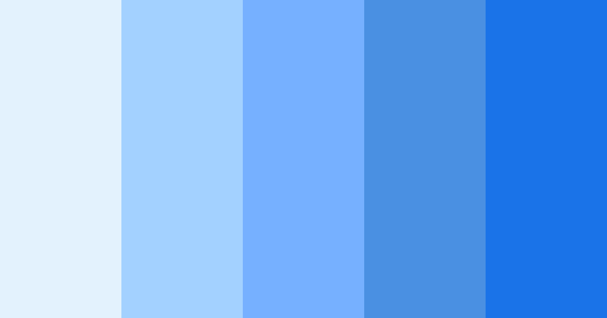 Blue Blossoms Color Palette - ColorDrop
