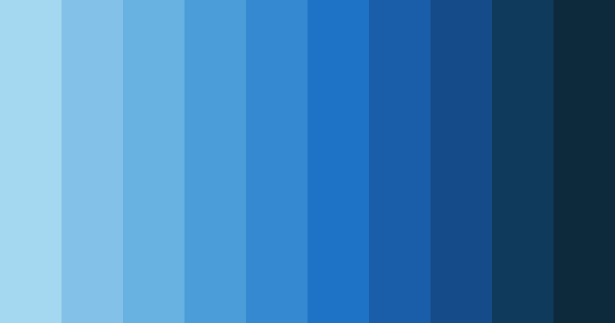 Shades of Blue Color Palette - ColorDrop