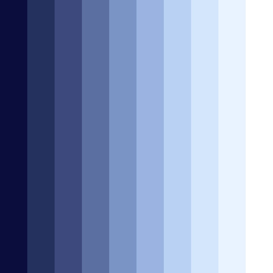 Shades of Blue Color Palette - ColorDrop