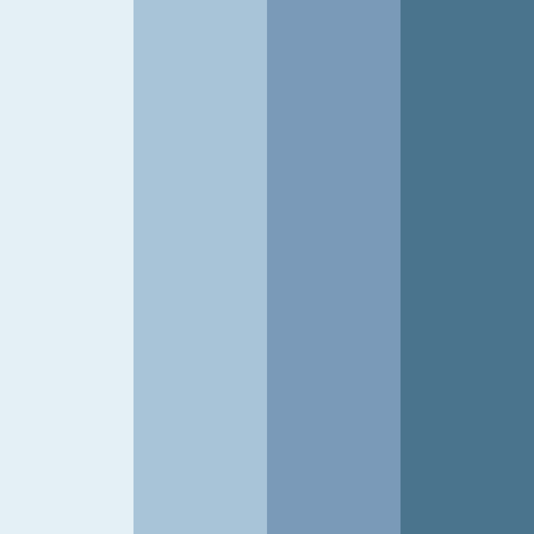 Shades of Blue Color Palette - ColorDrop