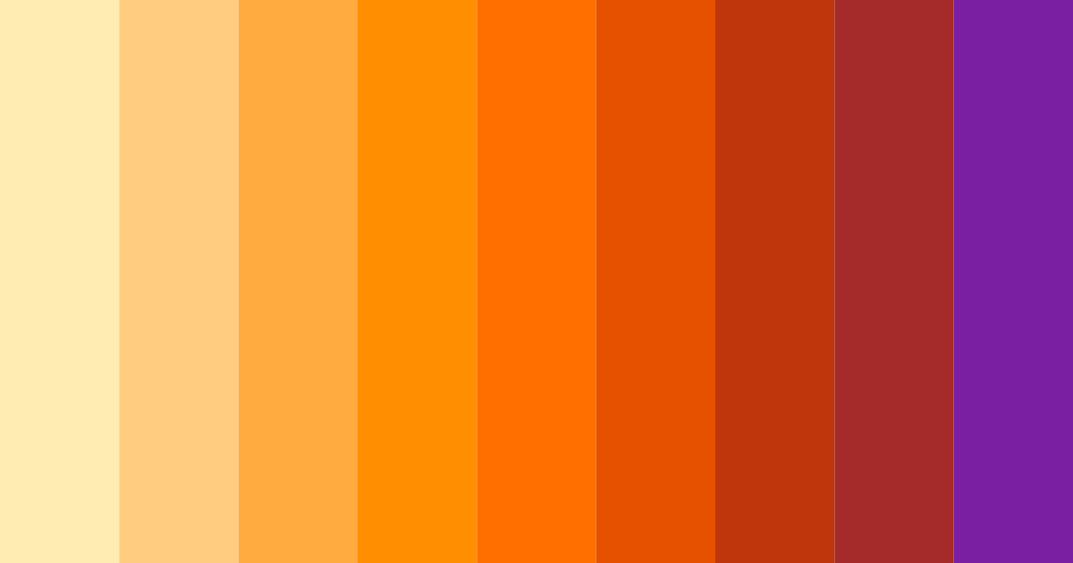 Tangerine Dreams Color Palette - ColorDrop