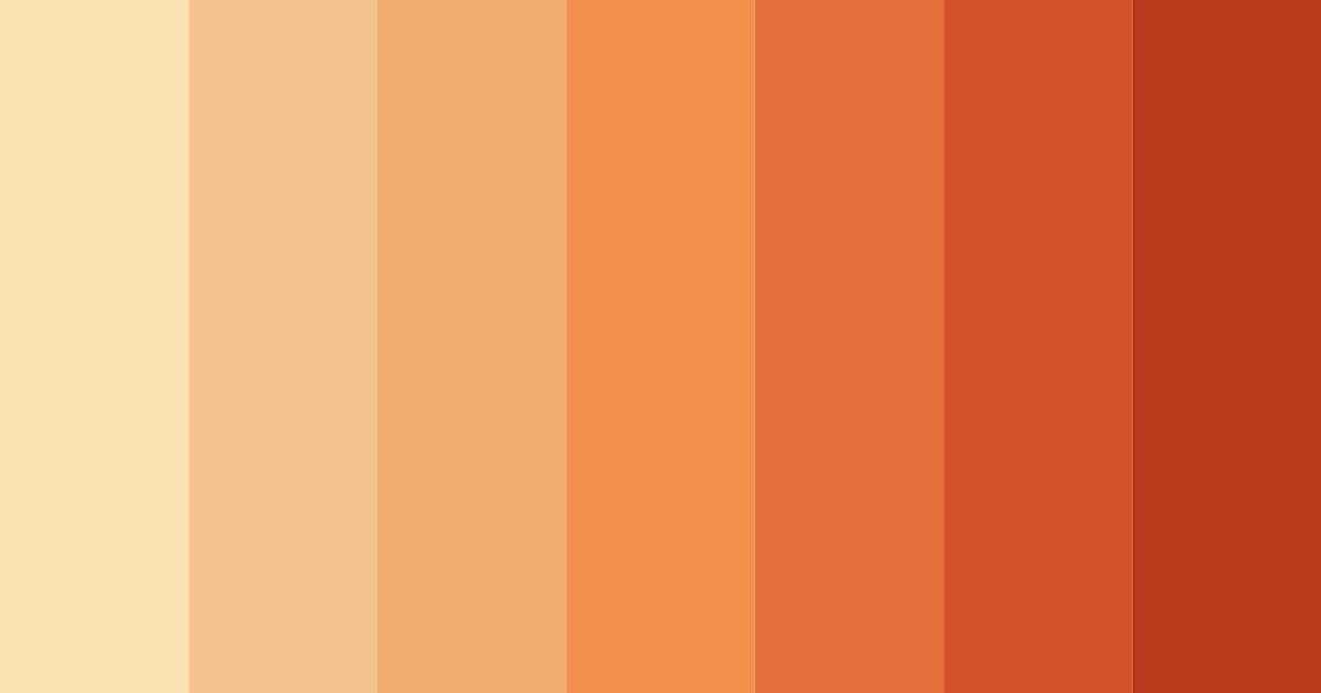 Warm Orange Color Palette - ColorDrop